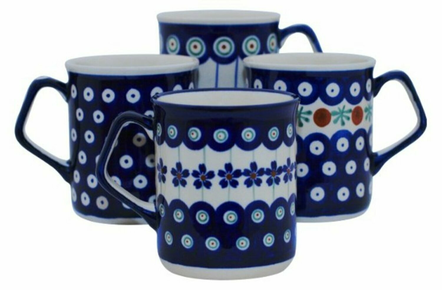 4 Coffee Mugs In A Set With Unique Handles V 0 25 Litres 56 99